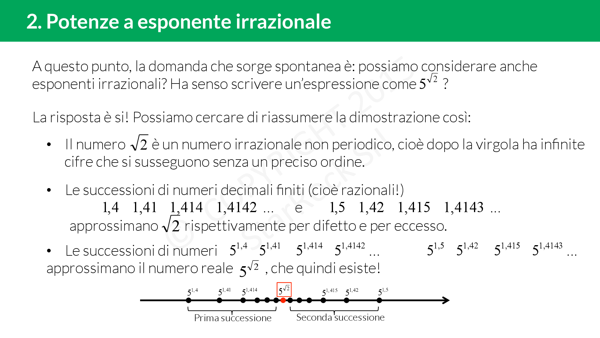 Le potenze: cos'è l'esponente razionale o irrazionale