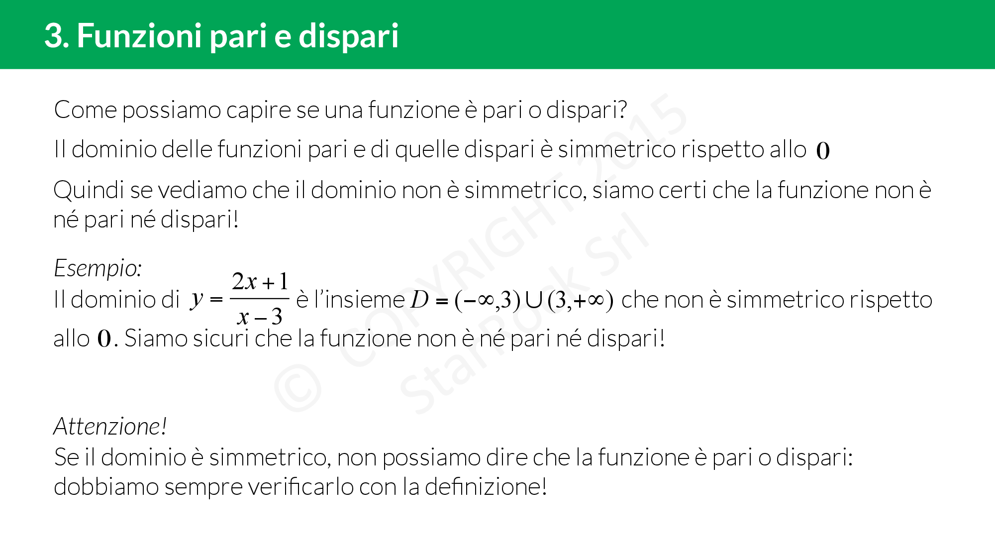 Le funzioni matematiche: definizione e proprietà