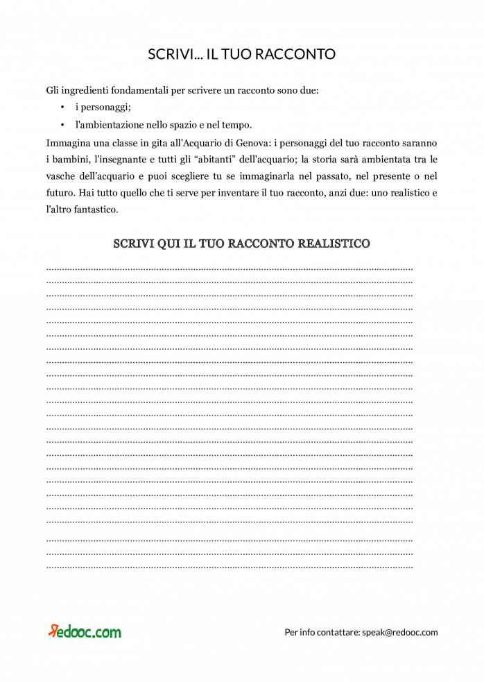 Il racconto: tipologie e caratteristiche