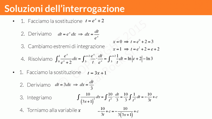 Integrazione per sostituzione di integrali: come farla