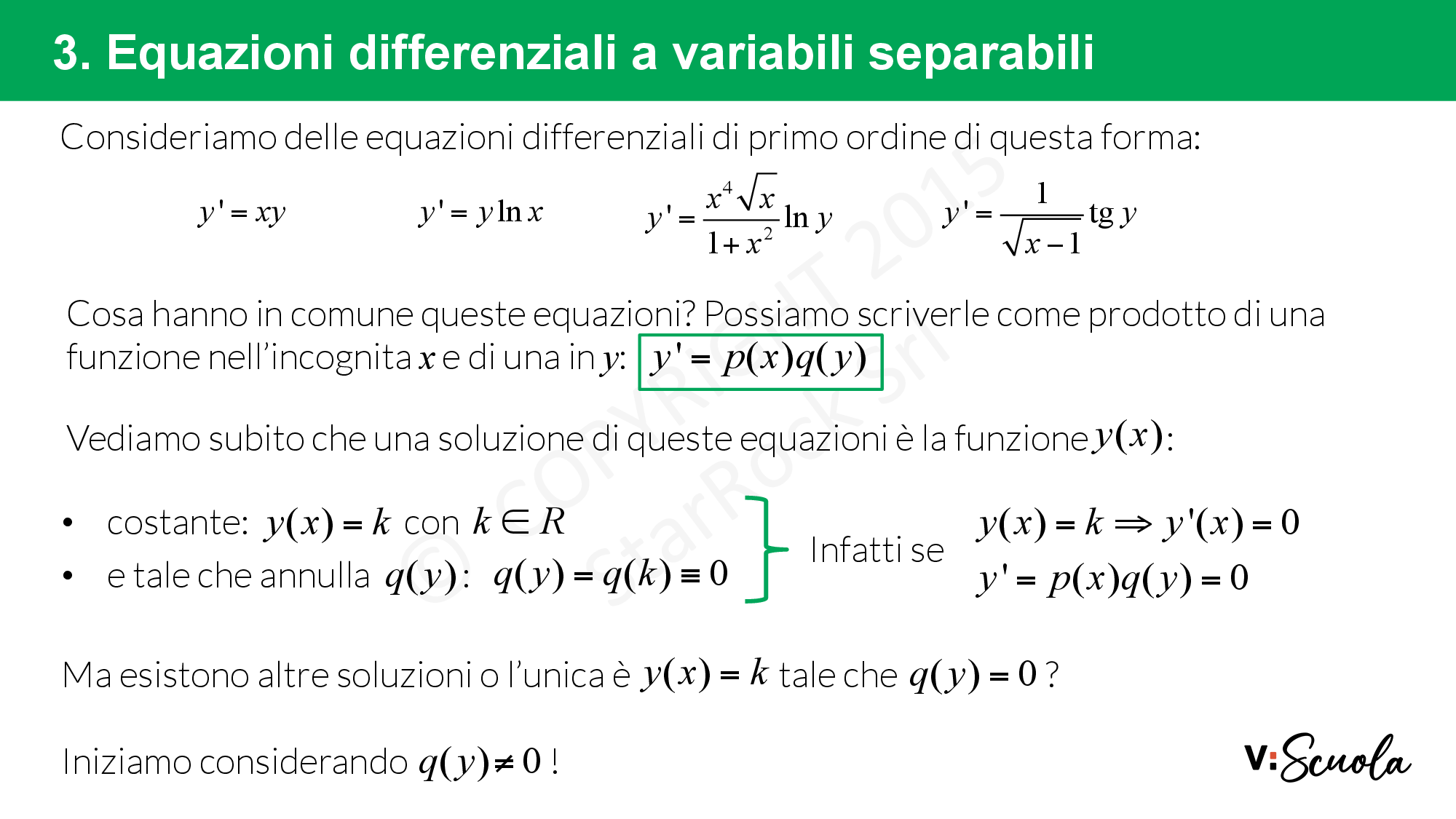 Equazioni differenziali di primo ordine e problemi di Cauchy