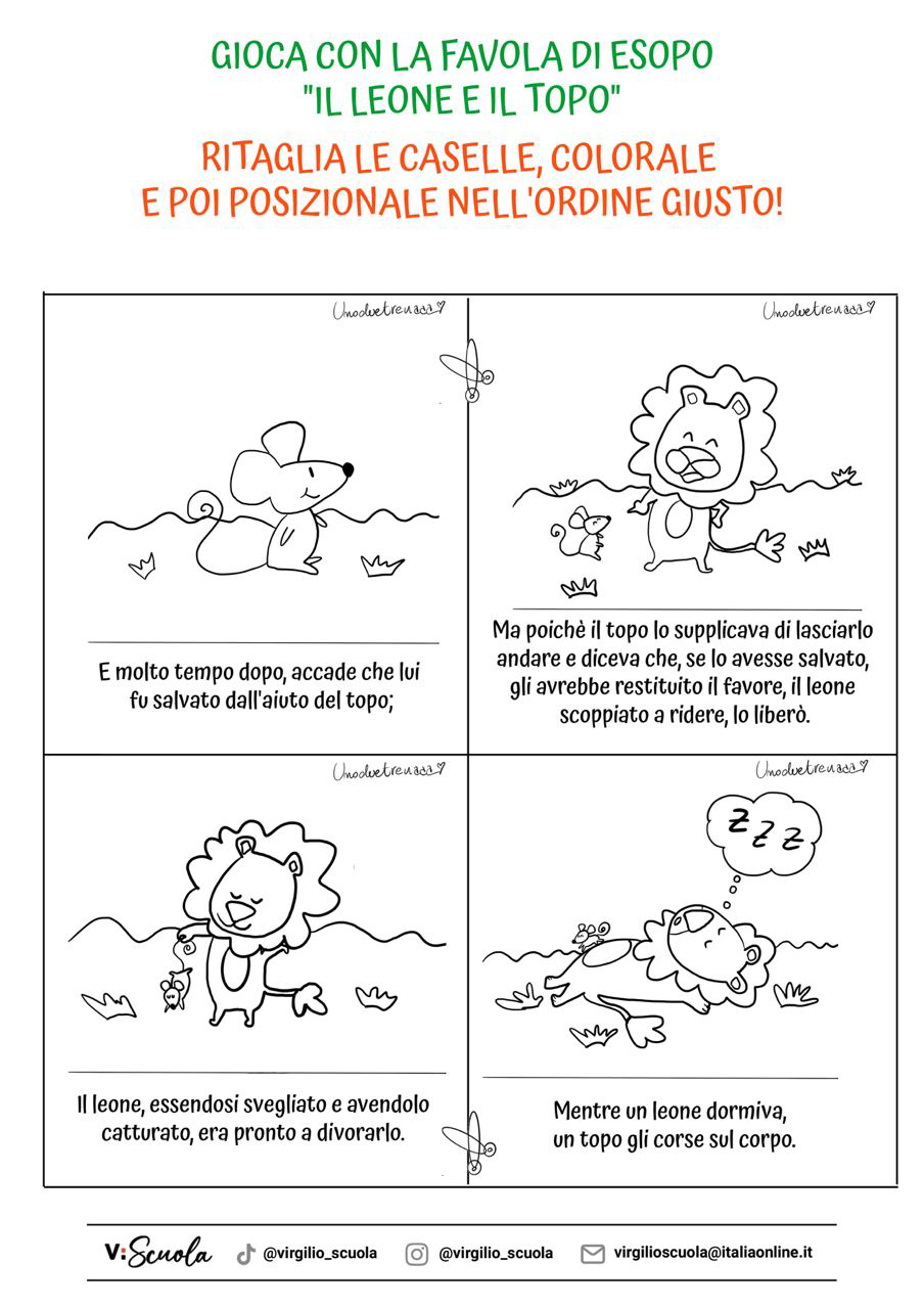 Il leone e il topo di Esopo: favola e spiegazione