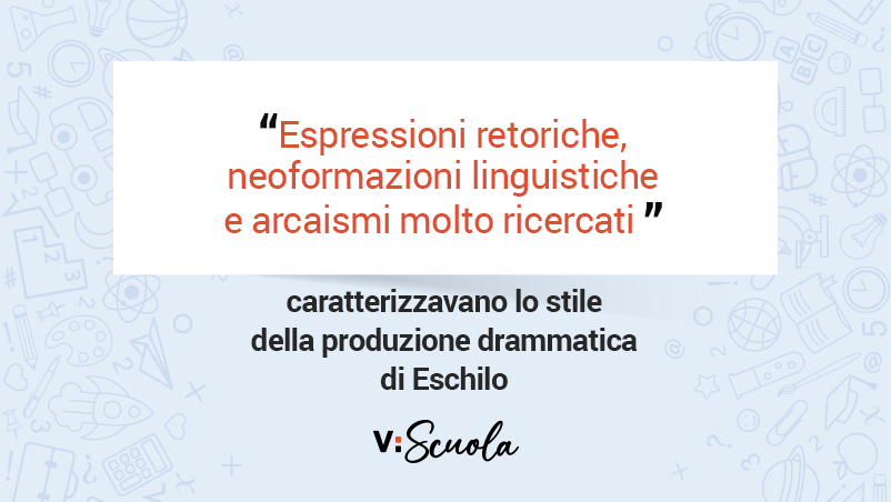 La produzione drammatica di Eschilo