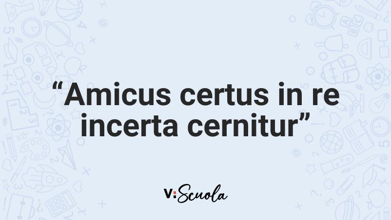 Amicus certus in re incerta cernitur: origine e traduzione