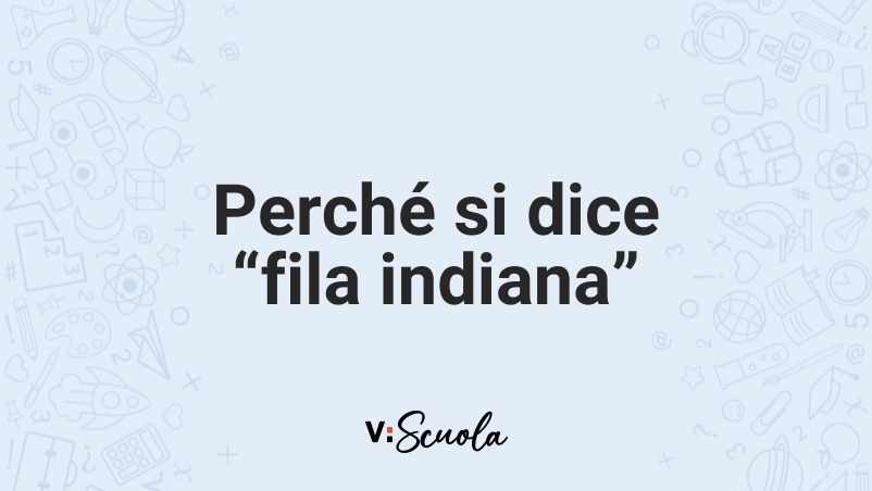Perché si dice "in fila indiana" e che significa